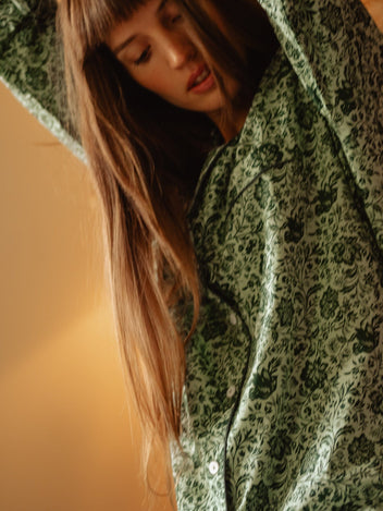 Iris Top in Jade Floral – MILLE