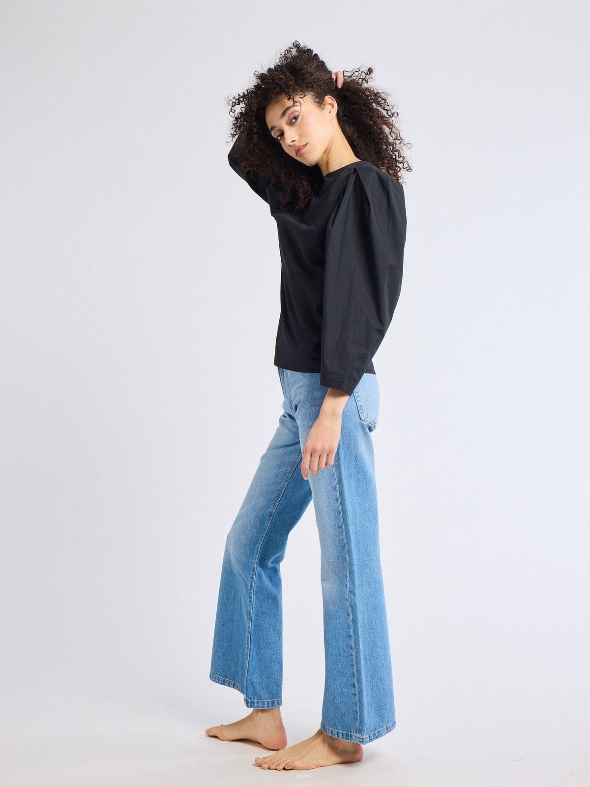 Lila Top in Black – MILLE