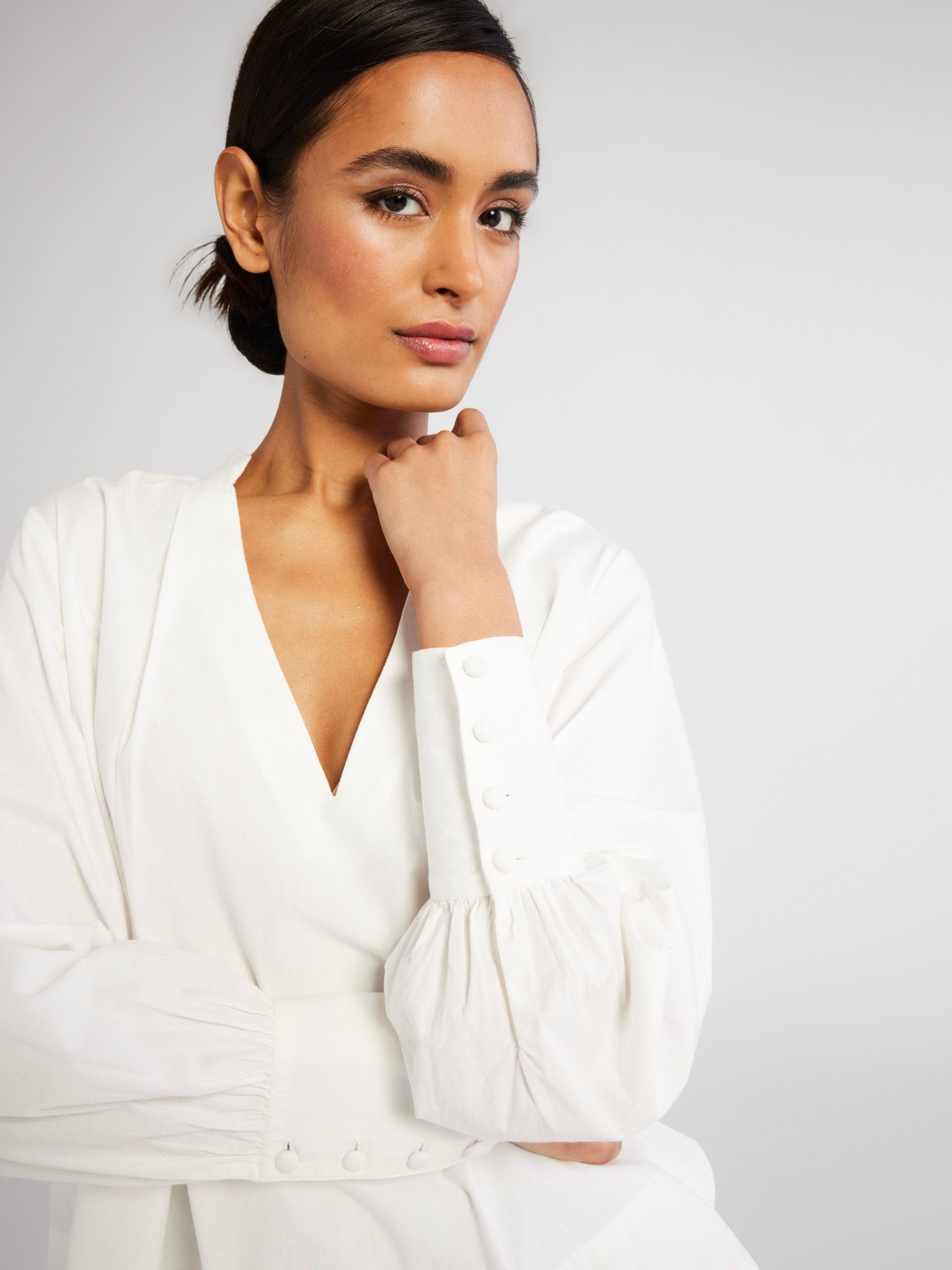 Freya Top in White – MILLE