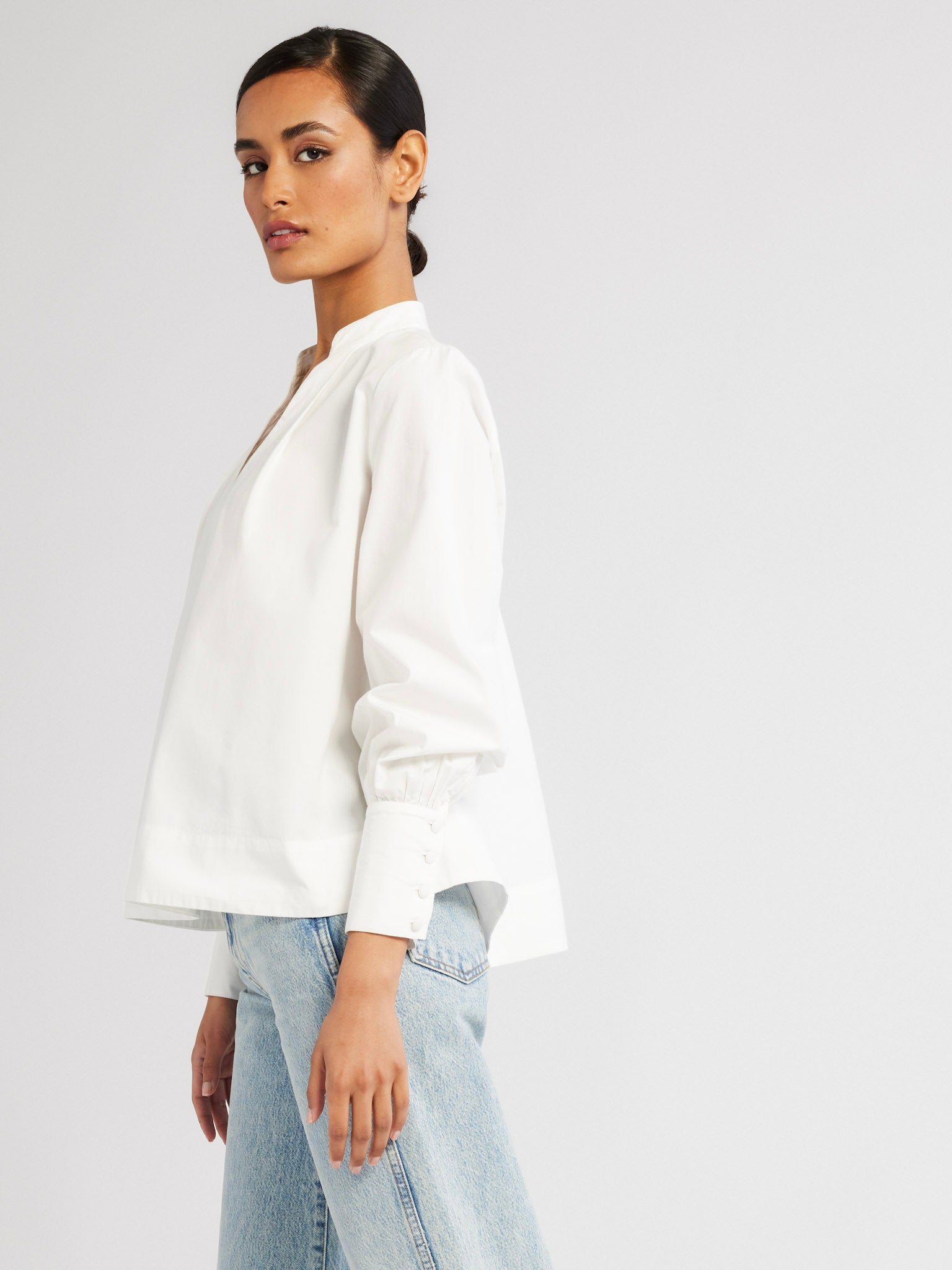 Freya Top in White – MILLE