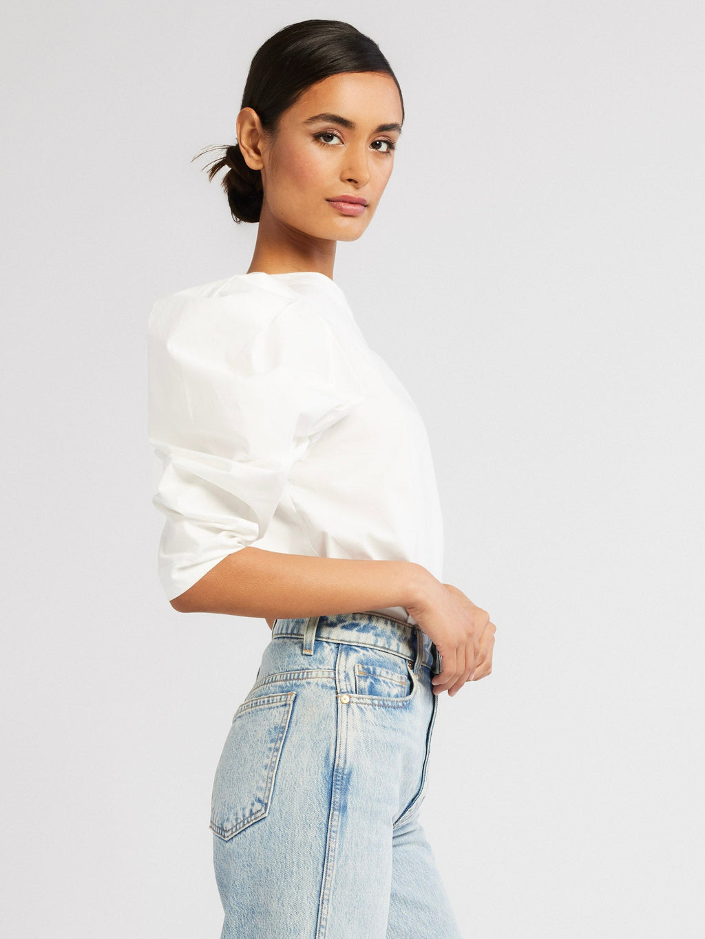 Lila Top in White – MILLE