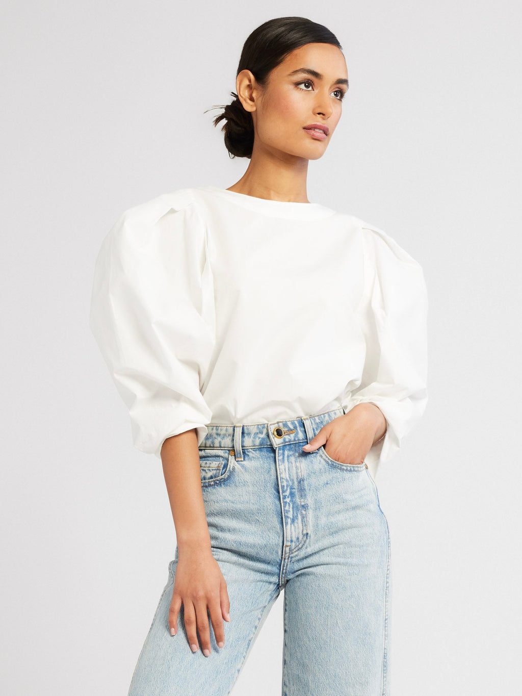 Lila Top in White – MILLE